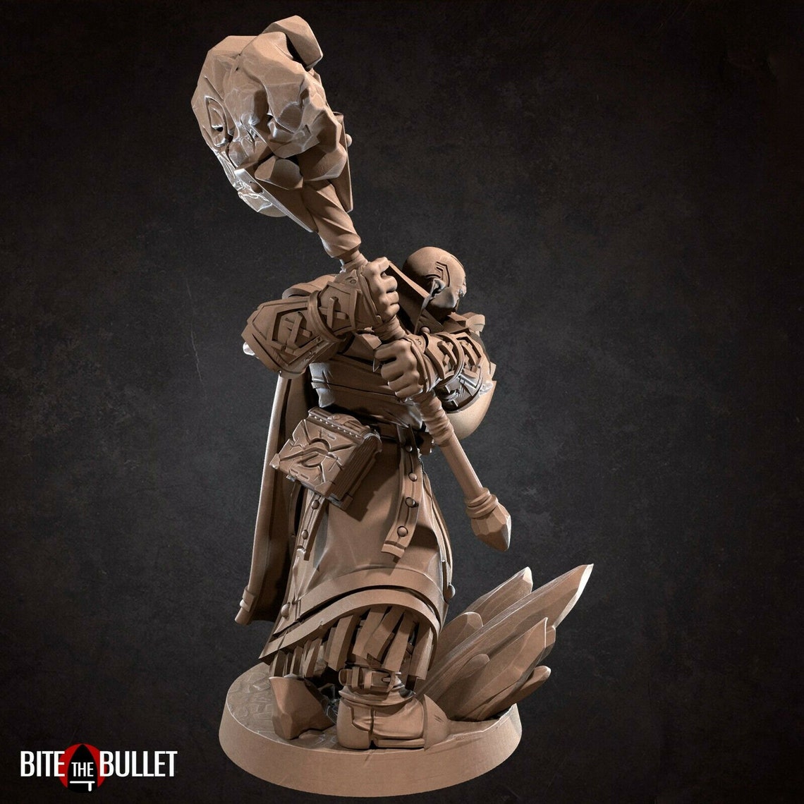 Earth Genasi Goliath Cleric Paladin Bite the Bullet 32mm - Etsy Ireland