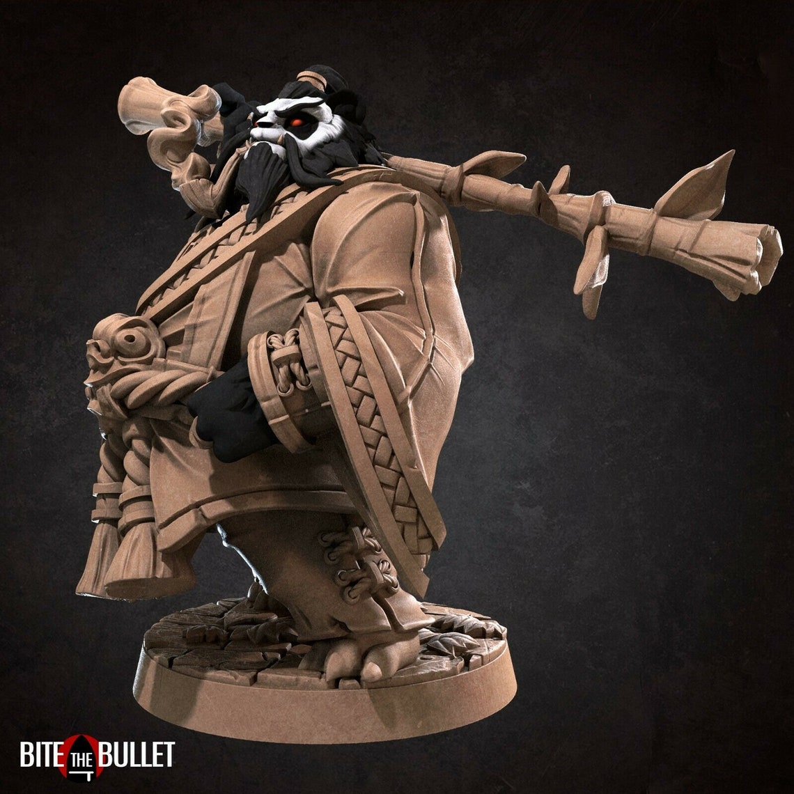 Monk Pandaren Dojo Master Panda Bite the Bullet 32mm - Etsy