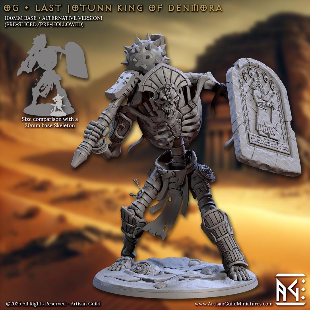 Epic Undead Skeletal Boss - Jotunn King - Artisan Guild - Dungeons and ...