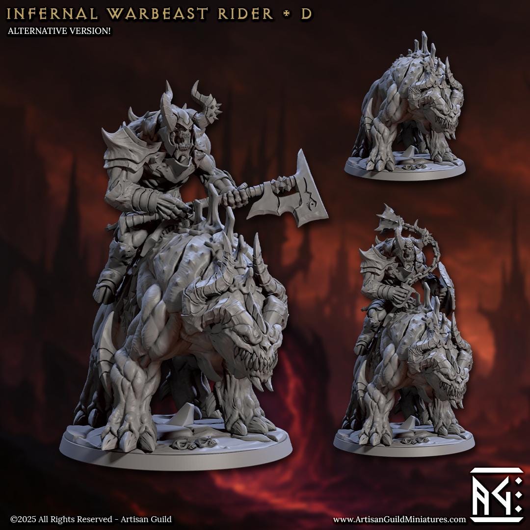 Infernal Warbeast - Flail Axe Hellhound - Artisan Guild - Dungeons and ...