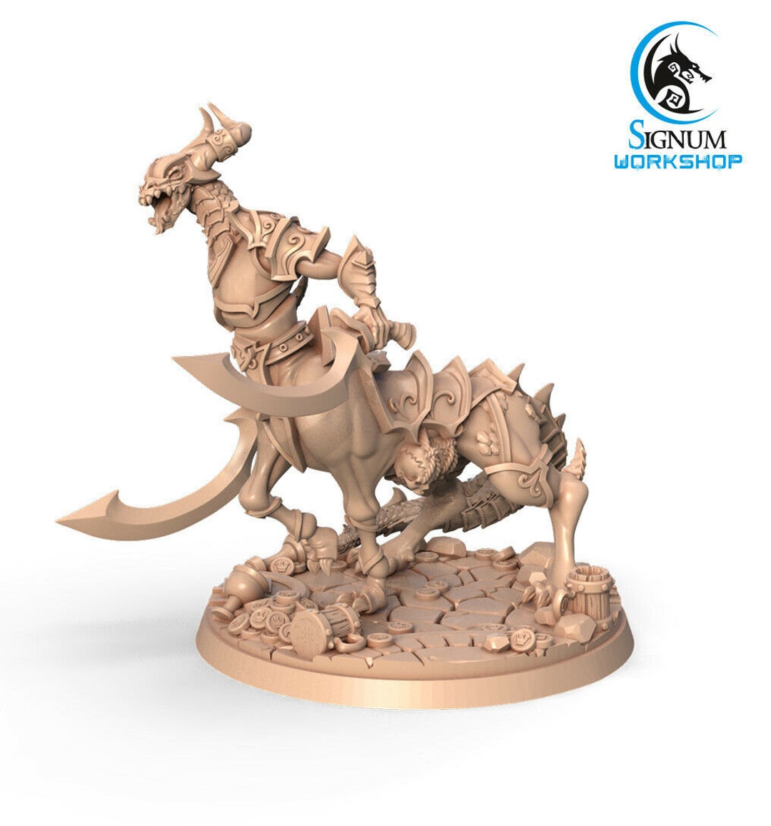 Ophidian Warrior B Lizard Centaur - Signum Games - Fantasy Dungeons and ...