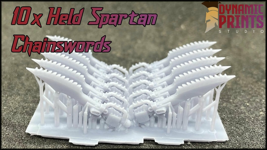 10x Held Spartan Chainsword - Marine Bits War Gaming Sci-fi Custom - Etsy