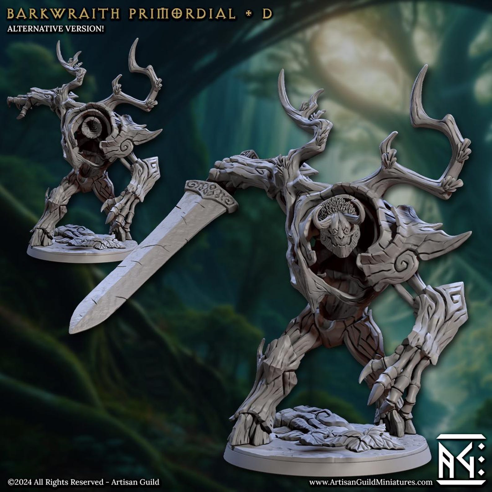 Tree Spirit - Monster - Stone Greatsword - Artisan Guild - Dungeons and ...