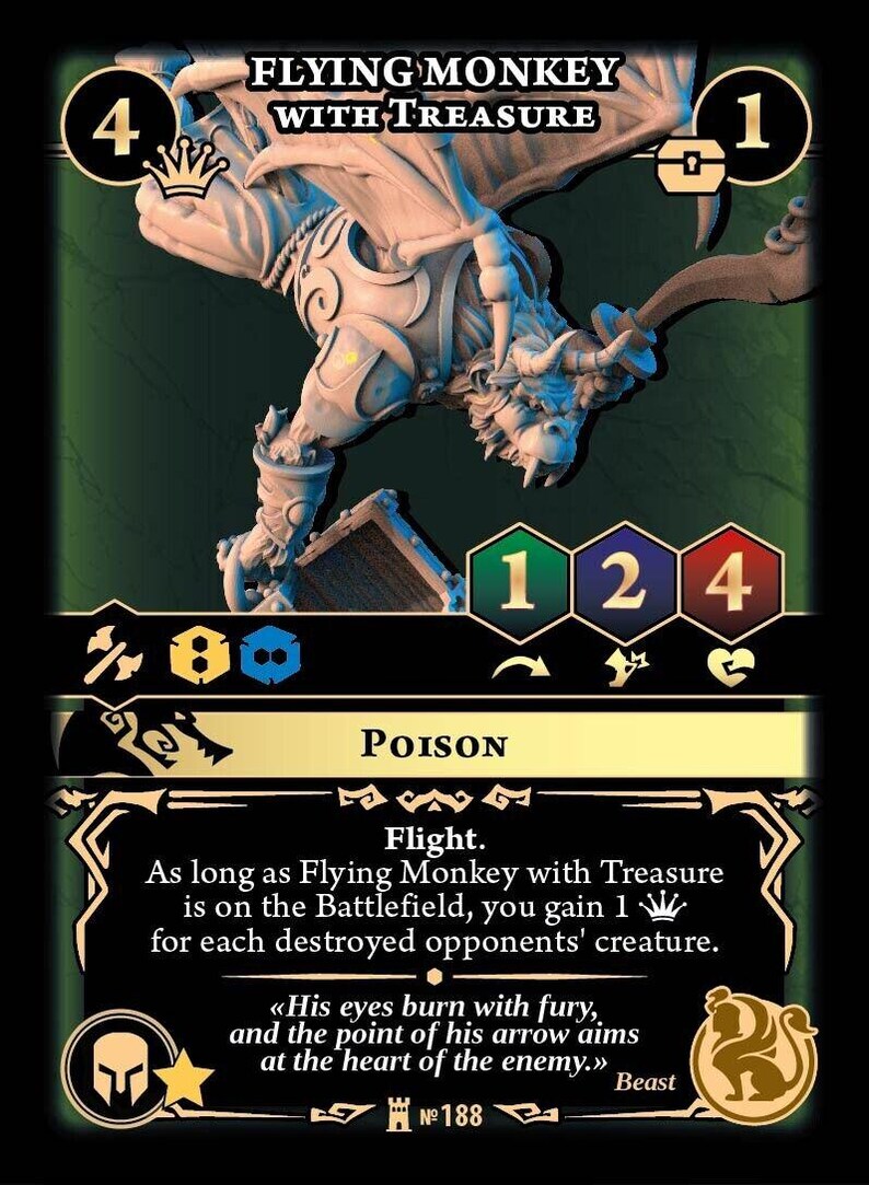 Flying Monkey Warrior - Treasure - Signum Games - Fantasy Dungeons and ...