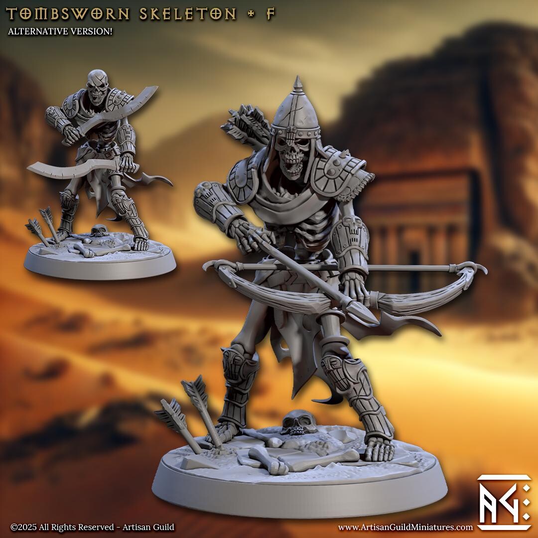 Undead Skeletal Warrior - Skeleton Bow - Artisan Guild - Dungeons and ...