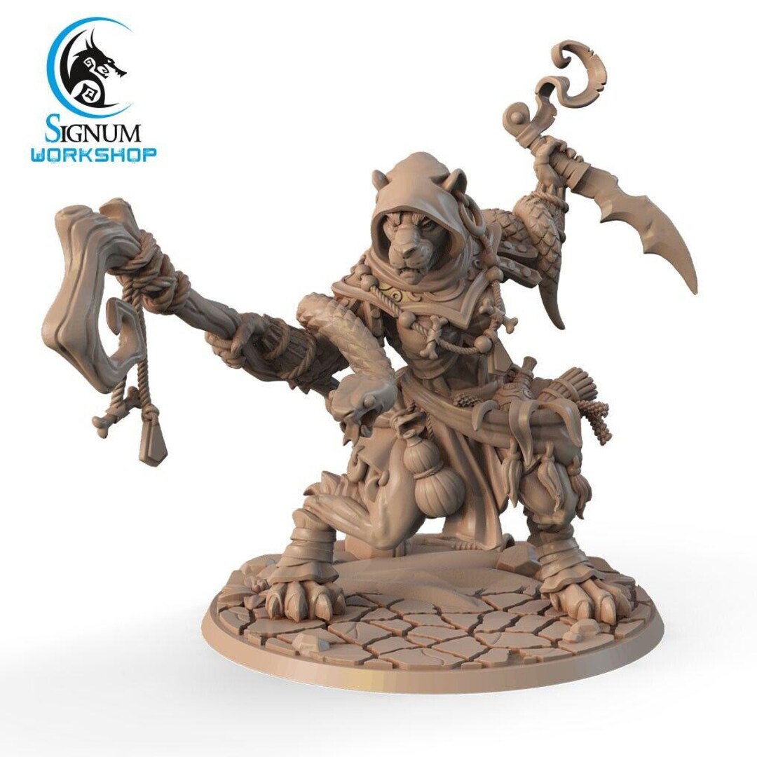 Zahara - Leonin Monk Rogue - Signum Games - Fantasy Dungeons and ...