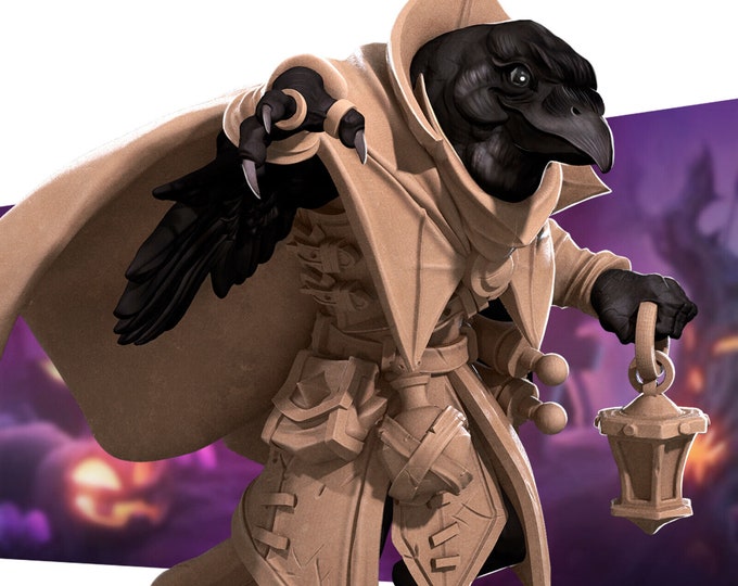 Kenku Thief Detailed, Primed Miniature for Tabletop Rpgs Sized 28mm to ... Kenku Thief Detailed, Primed Miniature for Tabletop Rpgs Sized 28mm to ...