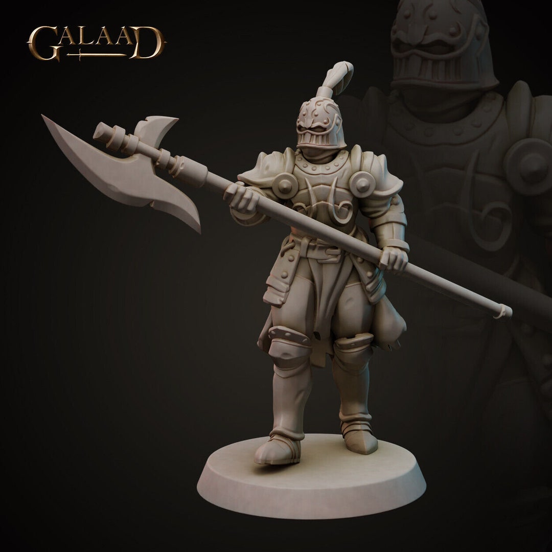 Spear Knight C - Paladin - Galaad Miniatures - Dungeons and Dragons - Etsy