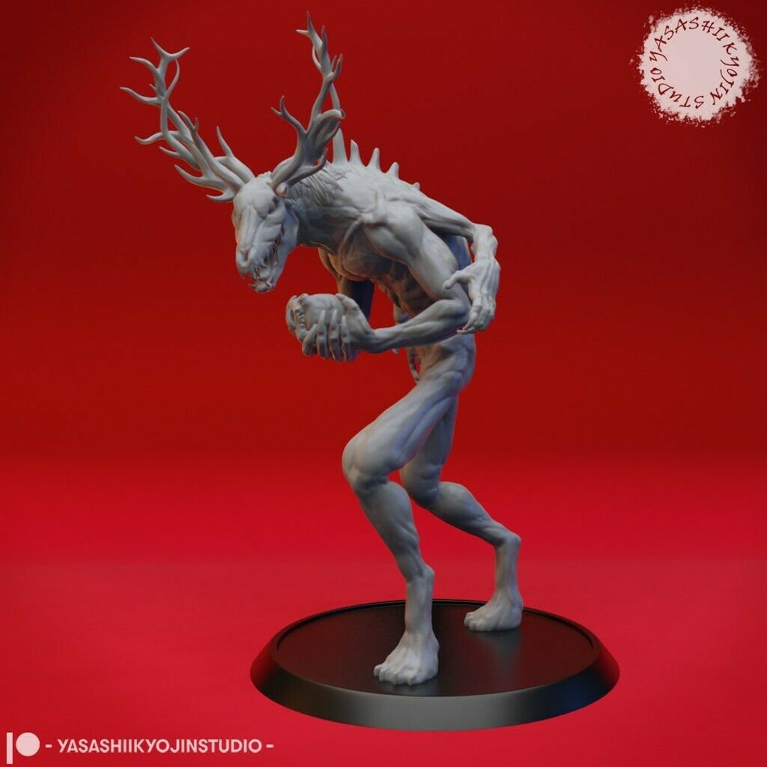 Wendigo Yasashii Monster Dungeons and Dragons 32mm Fantasy D&D Roleplay ...