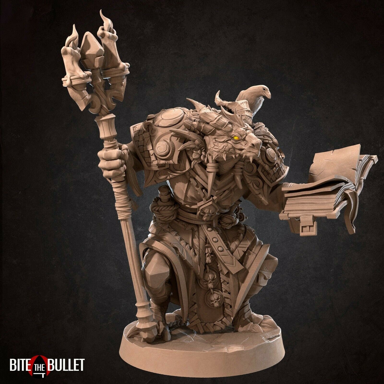 Dragonborn Warlock Wizard Mage Dragon Bite the Bullet - Etsy