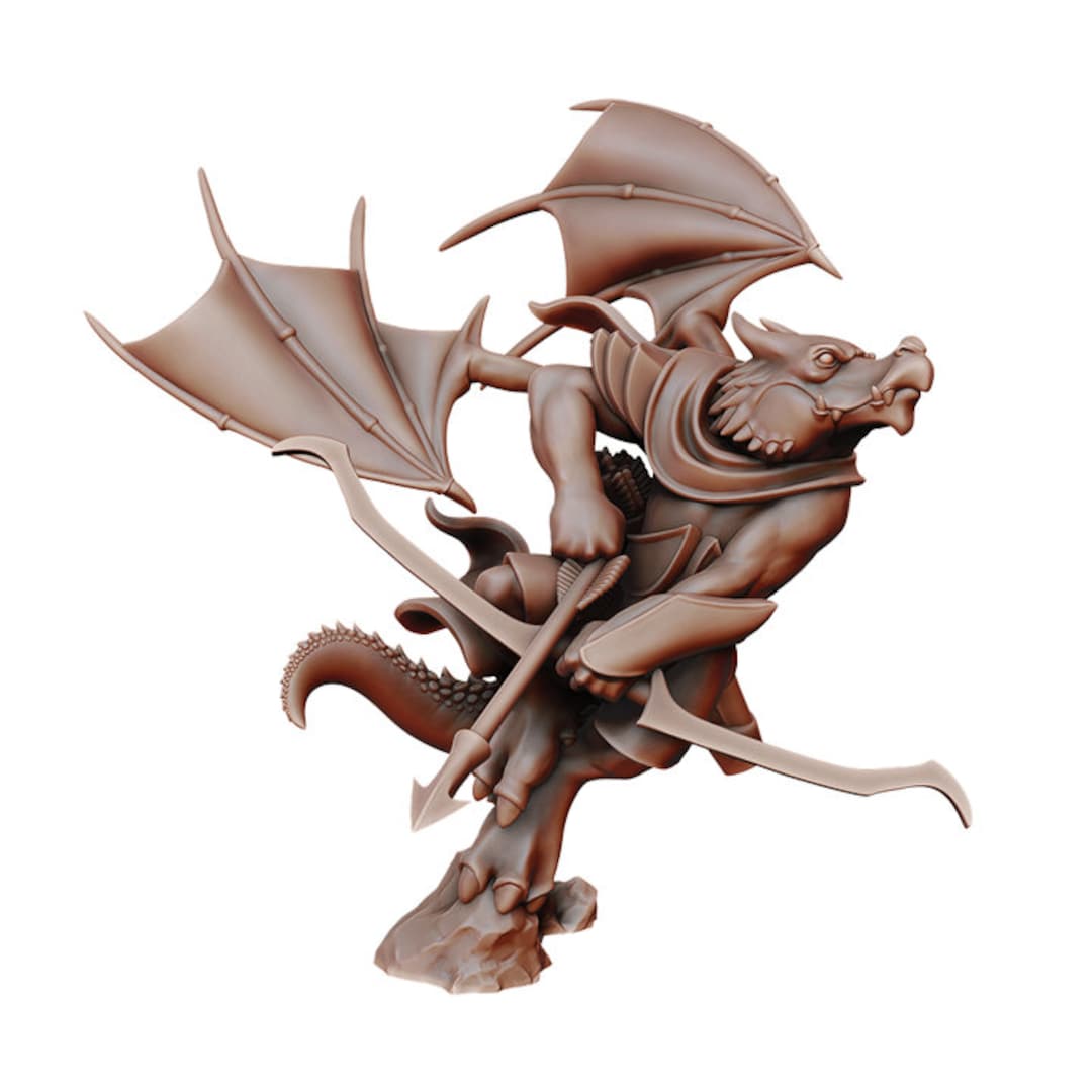 Winged Kobold Ranger Archer Dungeons and Dragons Fantasy - Etsy
