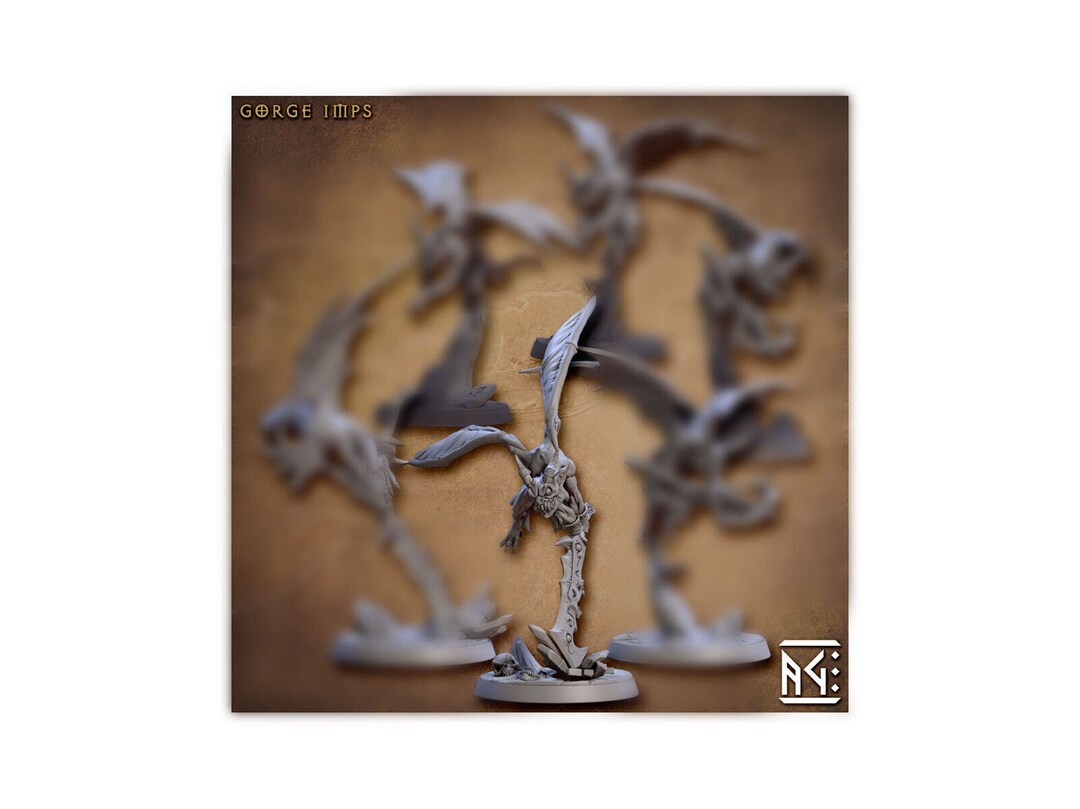 Gorge Imp D Miniature - Artisan Guild, D&D Resin Figurine 32mm - Etsy