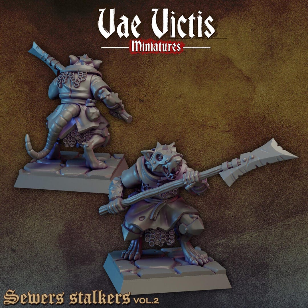 Ratfolk B Monster Vae Victis Dungeons and Dragons - Etsy