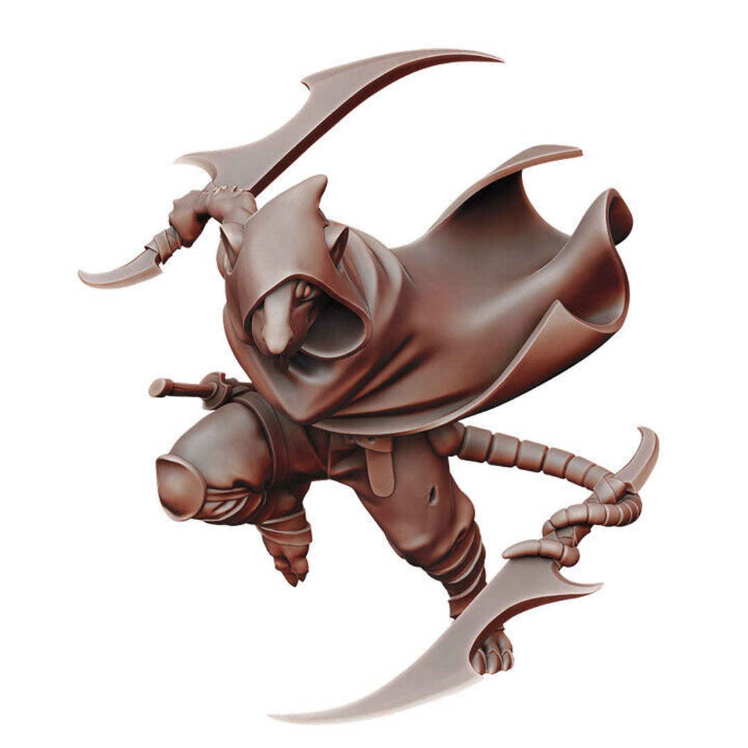 Rat Assassin / Rogue - Dungeons and Dragons - Fantasy Miniature ...
