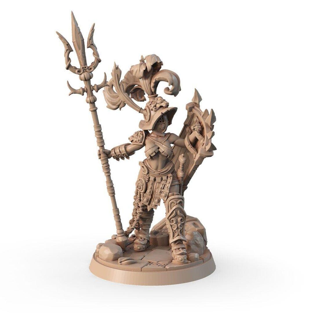 Female Human Gladiator - Trident - Signum Games - Fantasy Dungeons and ...