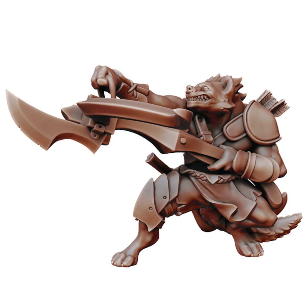 Gnoll Arbalest Ranger Hunter - Dungeons and Dragons - Fantasy Miniature ...