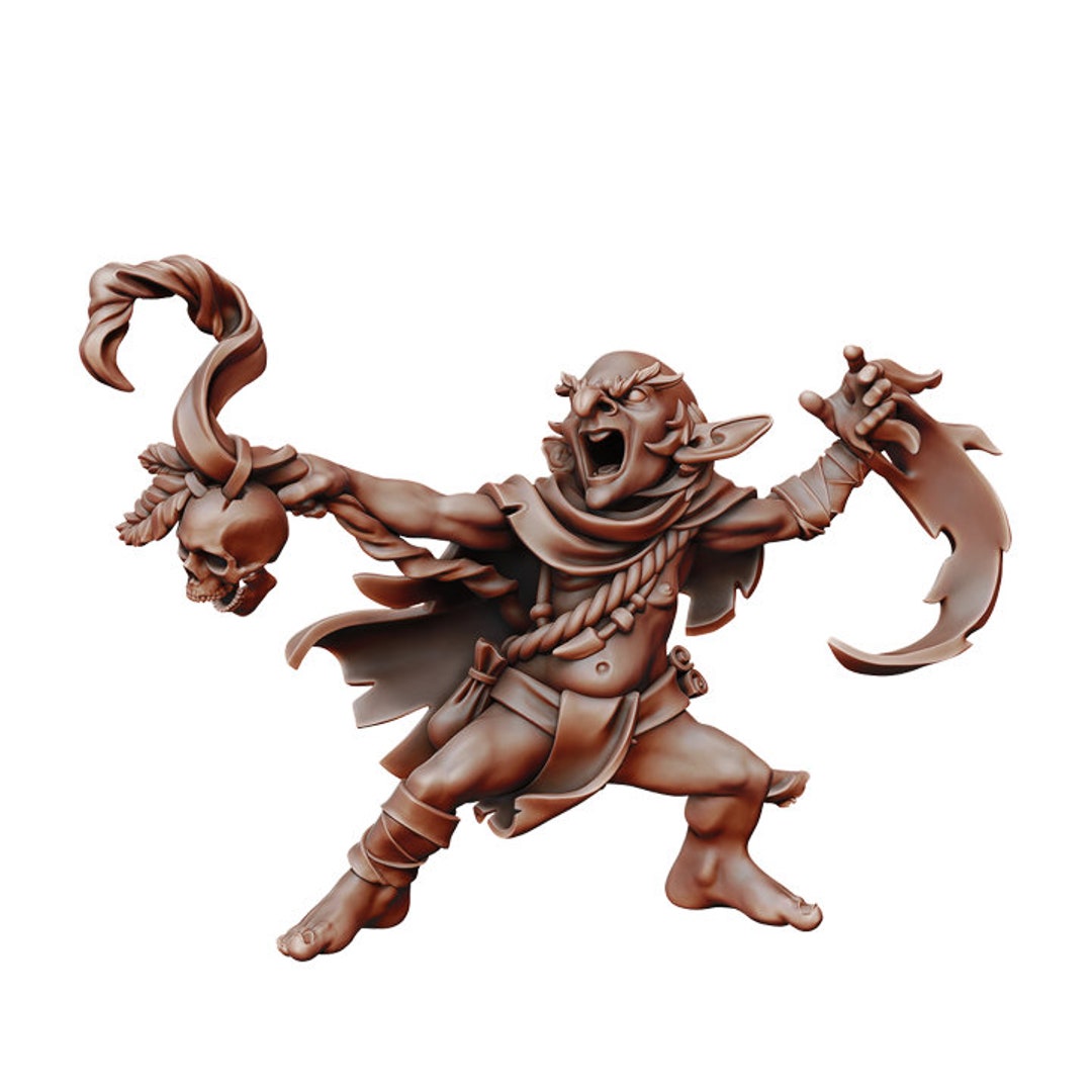 Goblin Sorceress - Goblinoid - Dungeons and Dragons - Fantasy Miniature ...