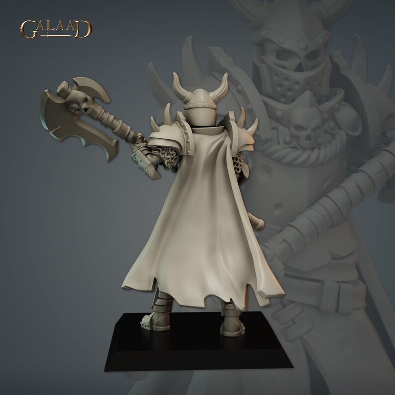 Undead Skeleton Knight C Monster Galaad Miniatures Dungeons and Dragons ...