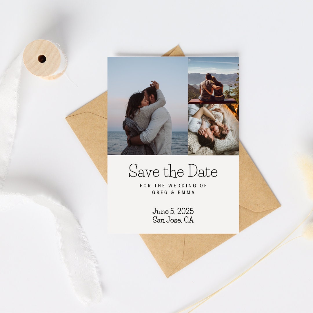 Save the Date Template, Printable Save the Date Card, Save the Day ...
