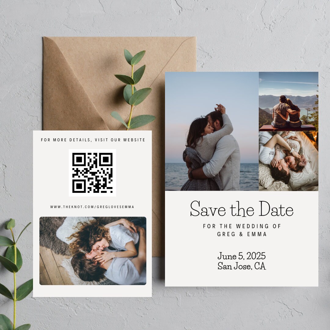 Save the Date Template, Printable Save the Date Card, Save the Day ...