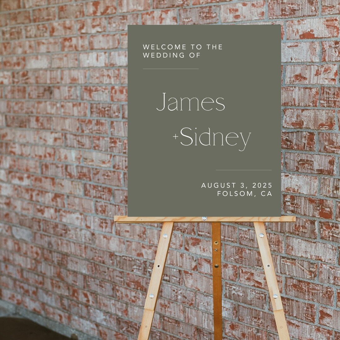 Wedding Welcome Sign, Simple Welcome Sign, Elegant Welcome Sign - Etsy