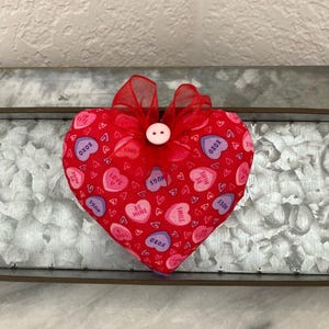 Fabric Heart Pillows/stuffed Hearts/tiered Tray Decor/valentines Day ...
