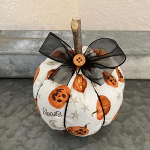 Handmade Fabric Pumpkins: Assorted Halloween Decor - Etsy