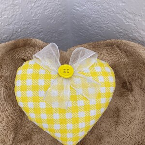 Fabric Lemon Hearts/lemon Bowl Filler/handmade Hearts/stuffed Lemon ...