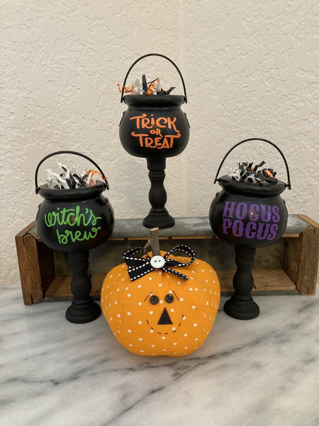 Halloween/halloween Tier Tray/halloween Decor/cauldron/jack-o-lantern ...