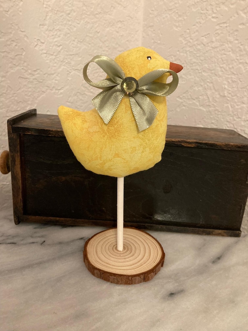 Handmade Fabric Easter Chick Decor: Spring Tier Tray Accent - Etsy