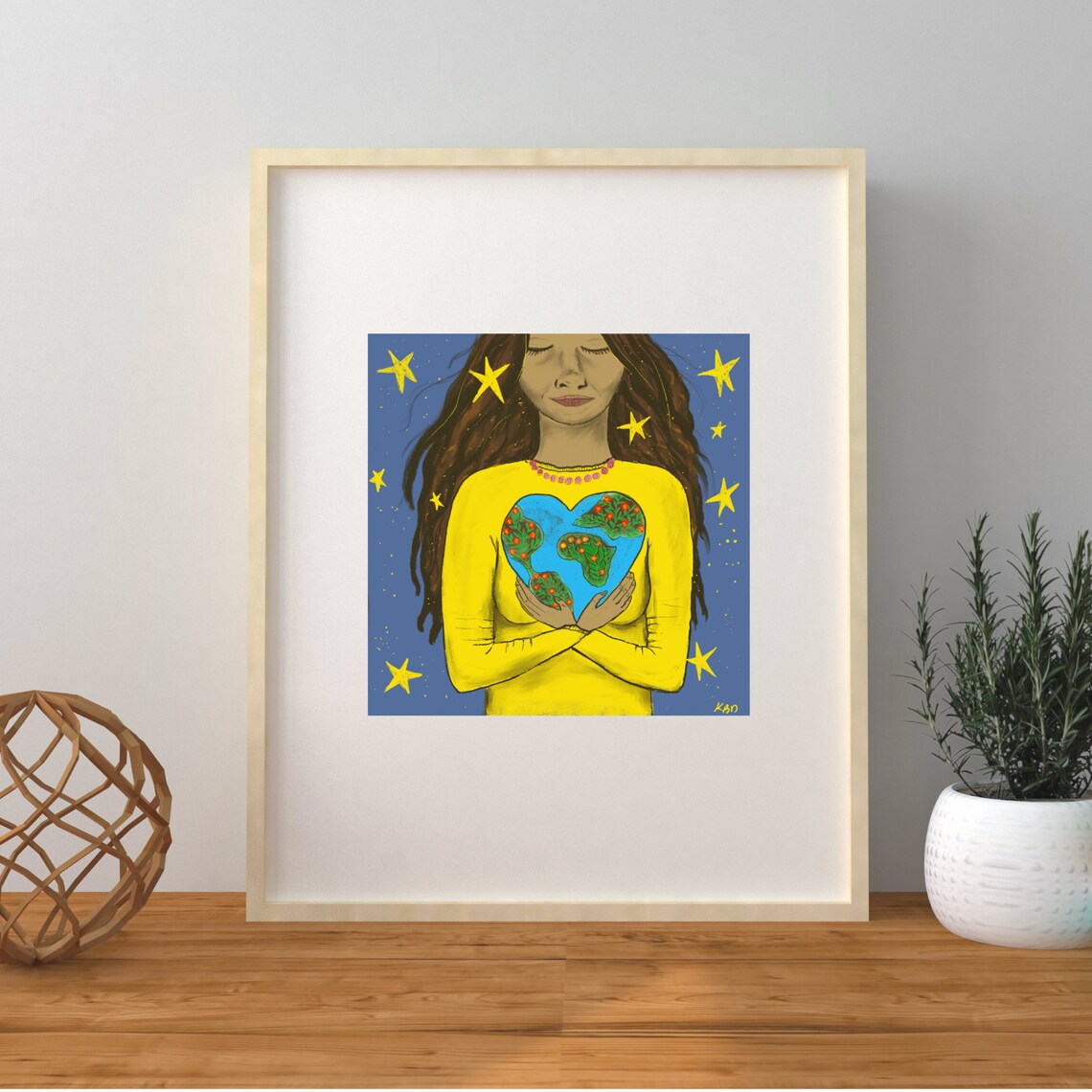 Earth Art Print, Hands Holding Earth, Protect the Earth Wall Art, Save ...