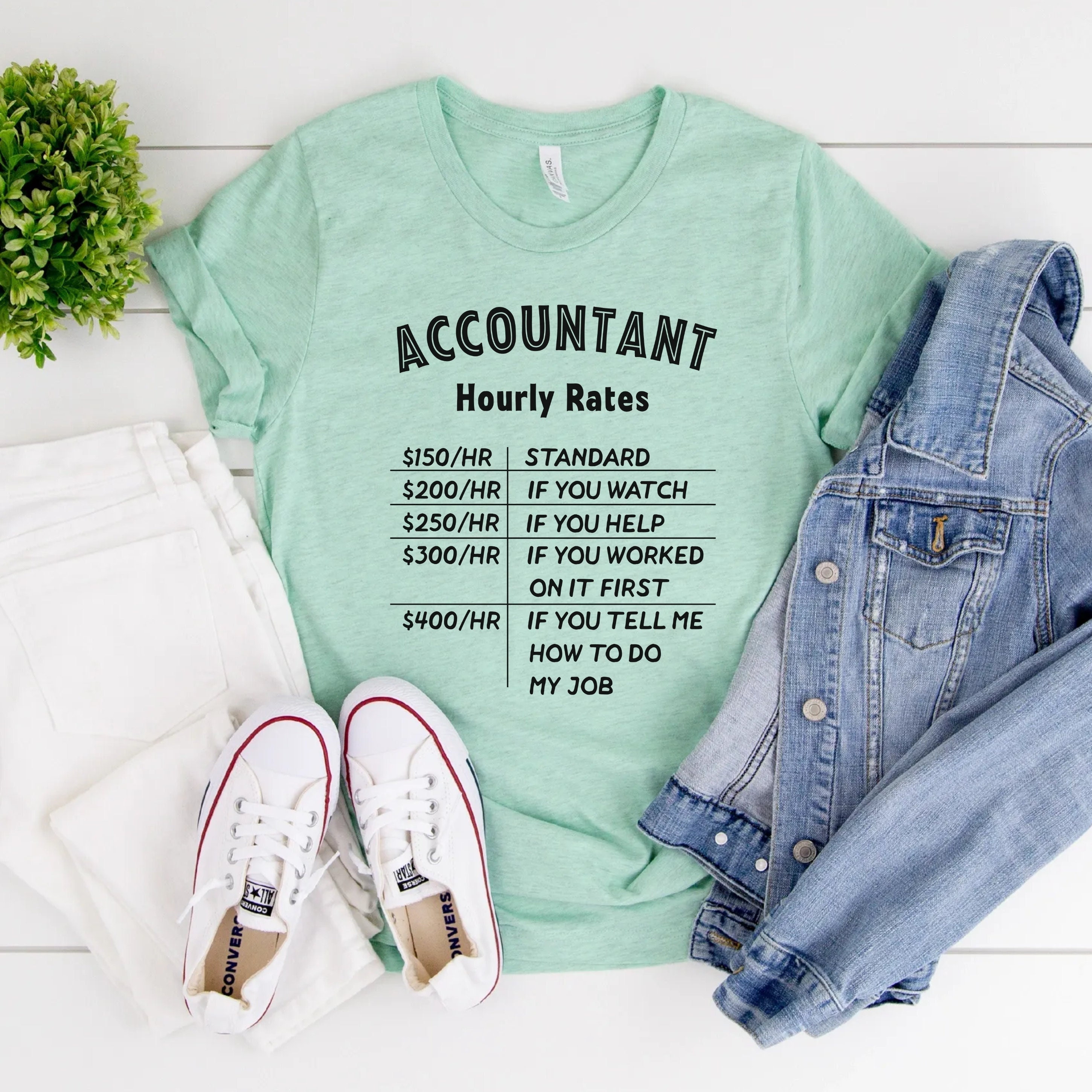Accountant Gift, CPA Shirt, Accountant Hourly Rate T-shirt, CPA Gift ...