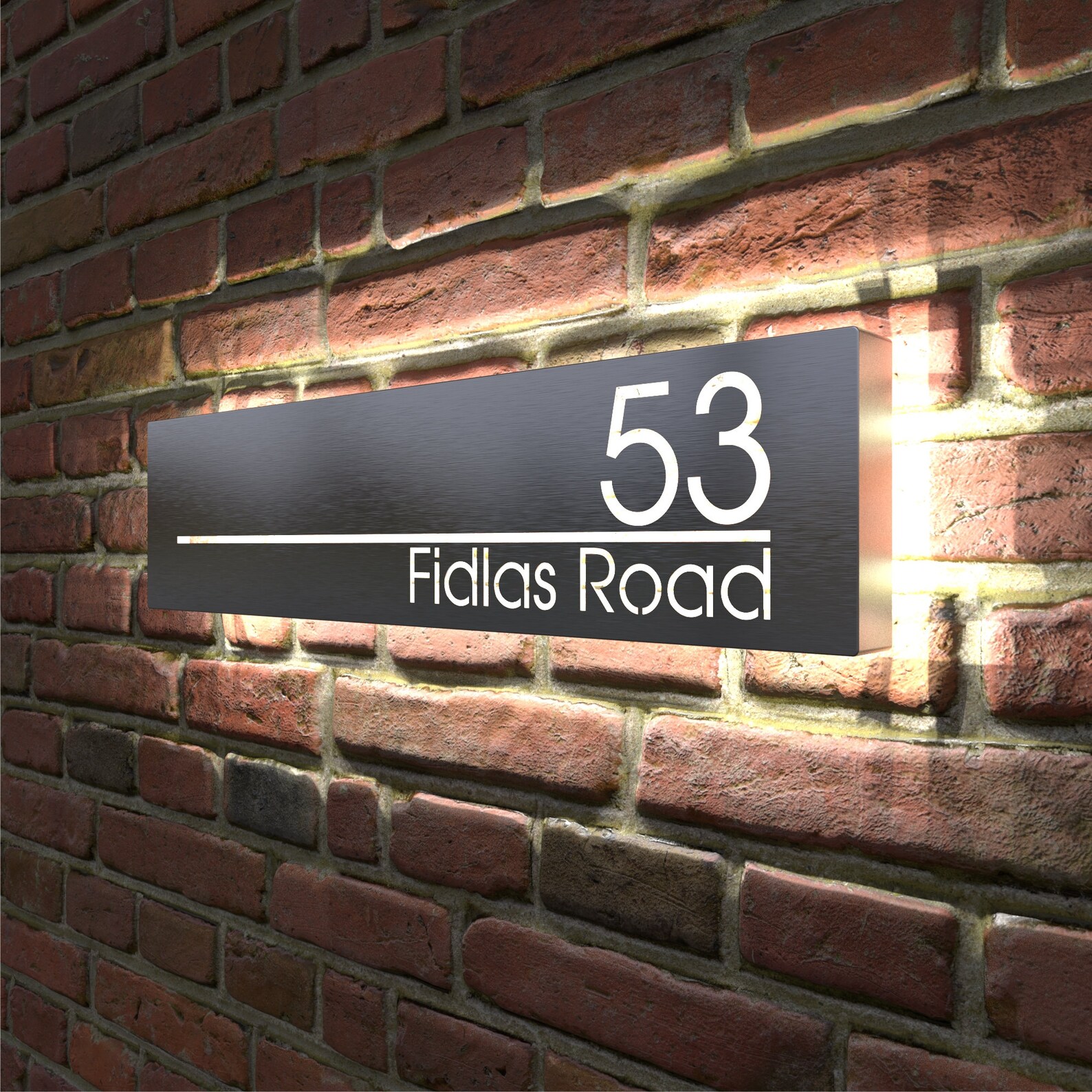 Modern Address Led Light up Sign,waterproof Address Sign,wall Led ...