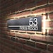 Modern Address Led Light up Sign,waterproof Address Sign,wall Led ...