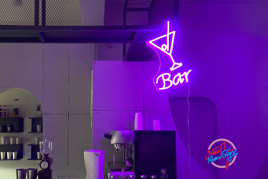 Bar Neon Sign - Custom LED Pub Light for Home Bars, Man Caves & Taverns ...