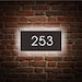 Custom Led House Number,modern Address Number Sign,personalized Led ...