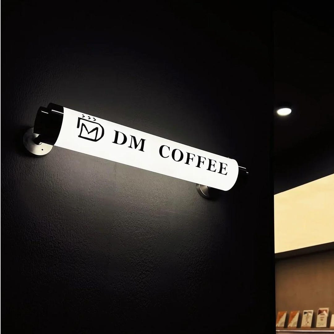Vintage Round LED Storefront Sign | Custom Hanging/wall Mount Sign ...