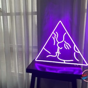 Artistic Couple Kiss Neon Signs,party Decor Light Signs,event Lights ...