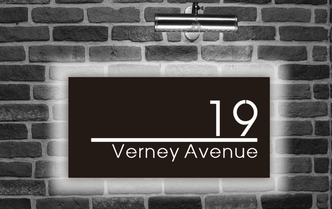 Square House Number Signs,led House Number Lights,modern House Number ...