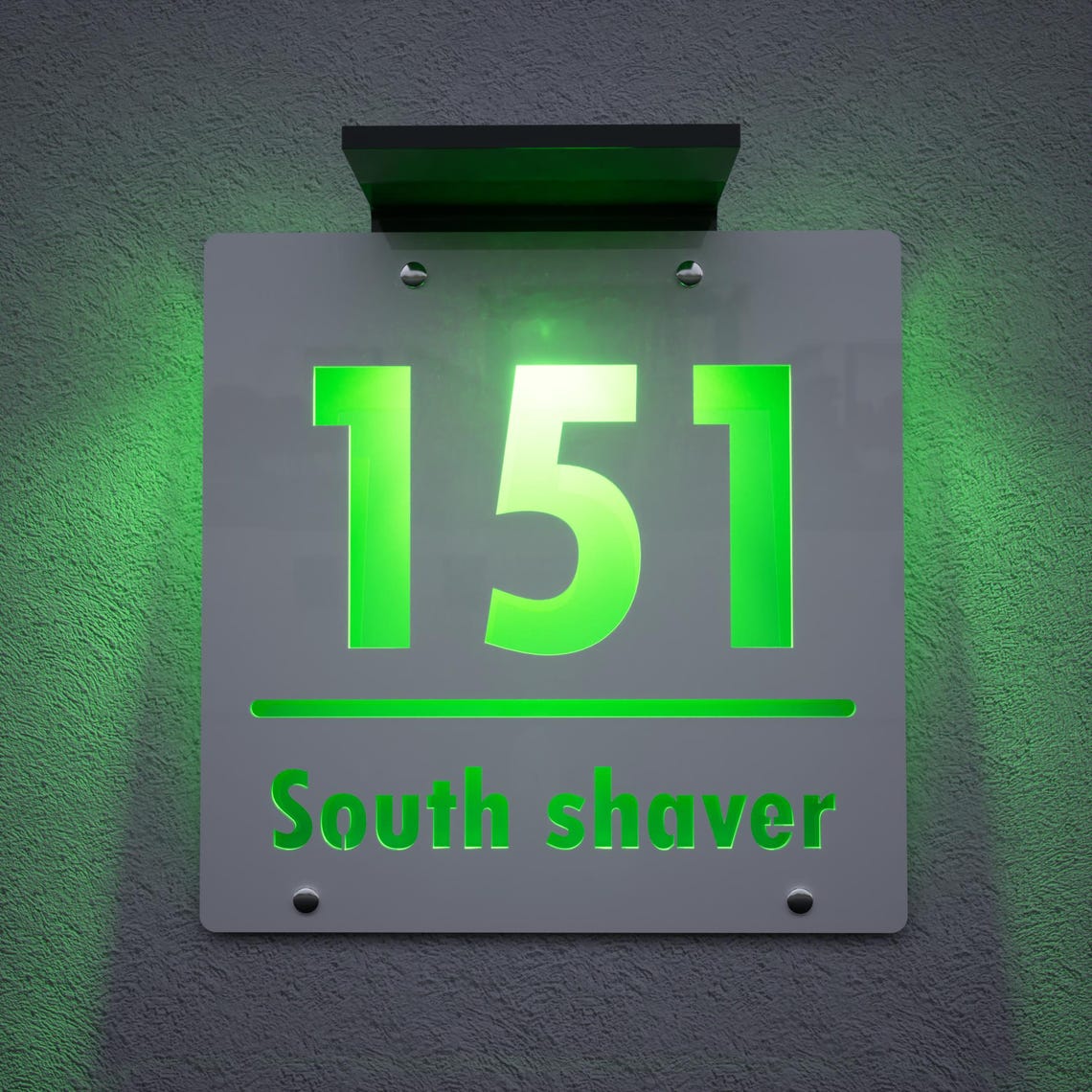 Smart Solar Address Sign | Wireless Illuminated Numbers | Automatic ...