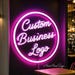 Custom Neon Sign Business Logo - Personalized UV LED Light - 3D Acrylic ...