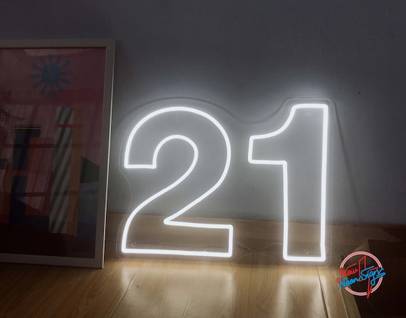 21 Neon Signsparty Decor Light Signsevent Lightsbirthday | Etsy