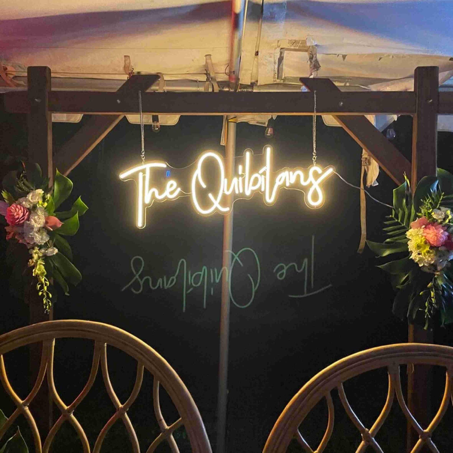 Custom Couple Neon Sign - Personalized Names & Date - Romantic Bedroom ...