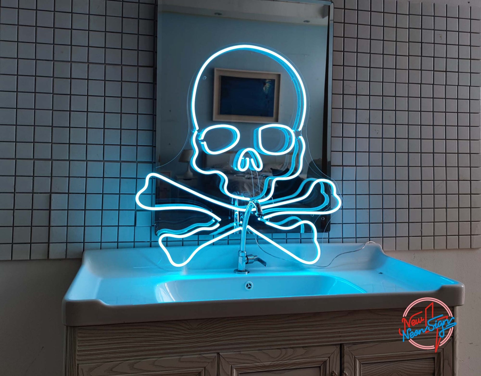 Skull Neon Signsparty Decor Light Signsevent Lightsbirthday | Etsy