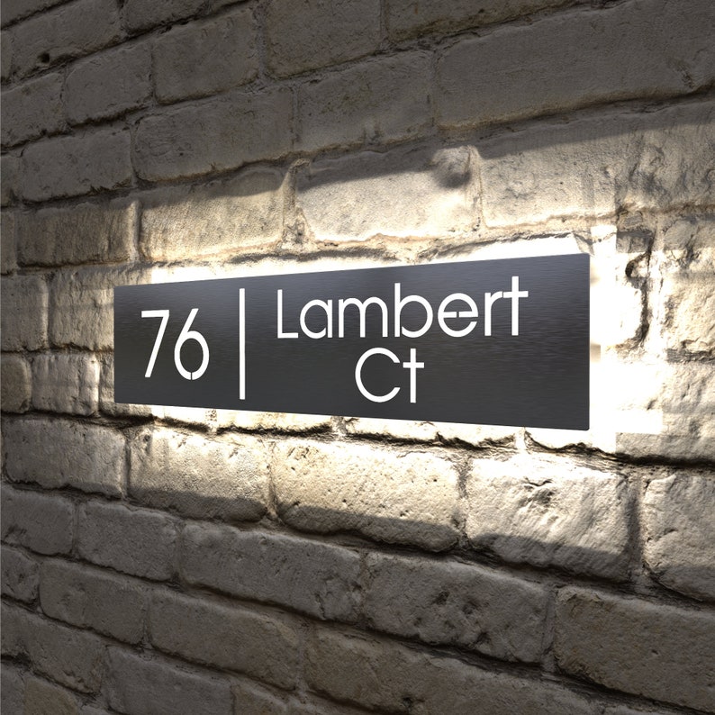 Modern Address Led Light up Sign,waterproof Address Sign,wall Led ...