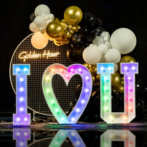 LOVE Marquee Letter,number Letter Wedding Led Big Sign,personalized ...