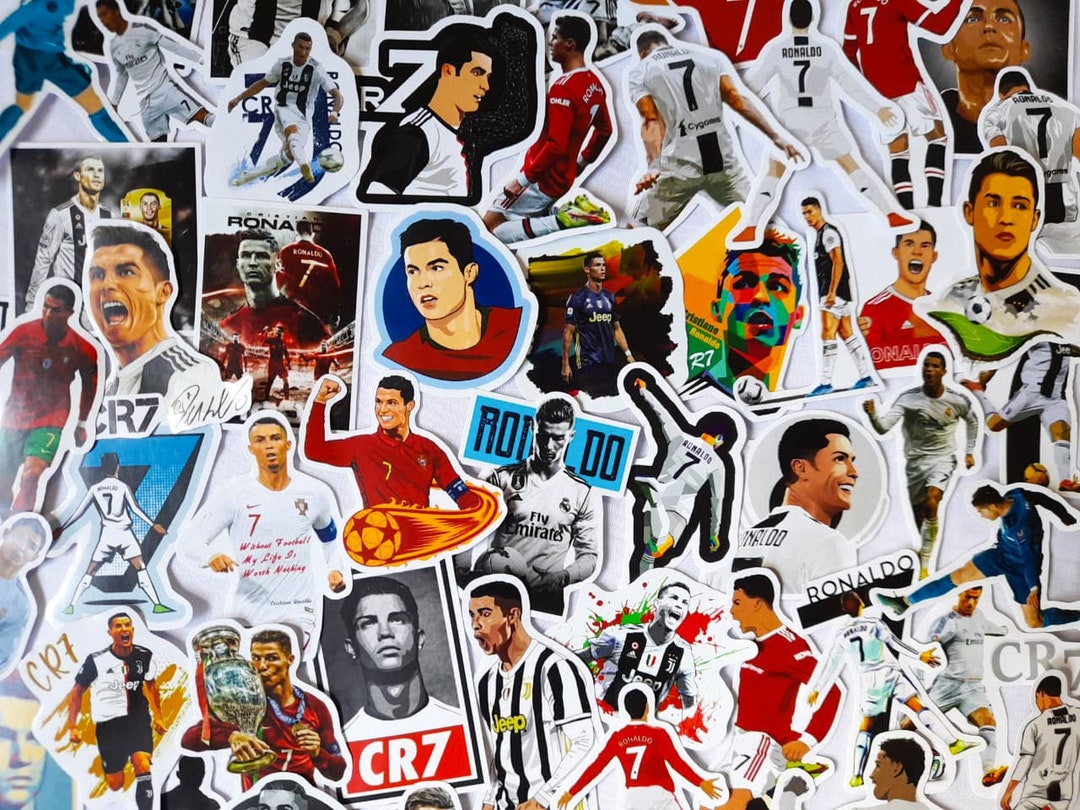 50pcs Cristiano Ronaldo CR7 Football Sticker Pack, Premier League ...