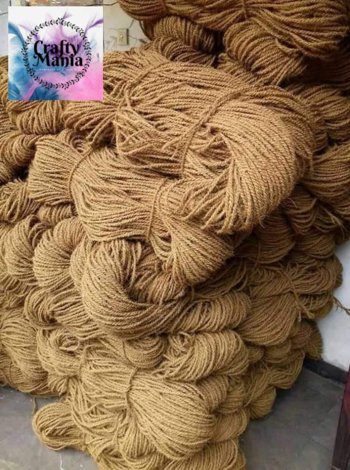 Premium Quality Coconut Handmade Fiber Rope, Natural Coconut Fiber, DIY ...