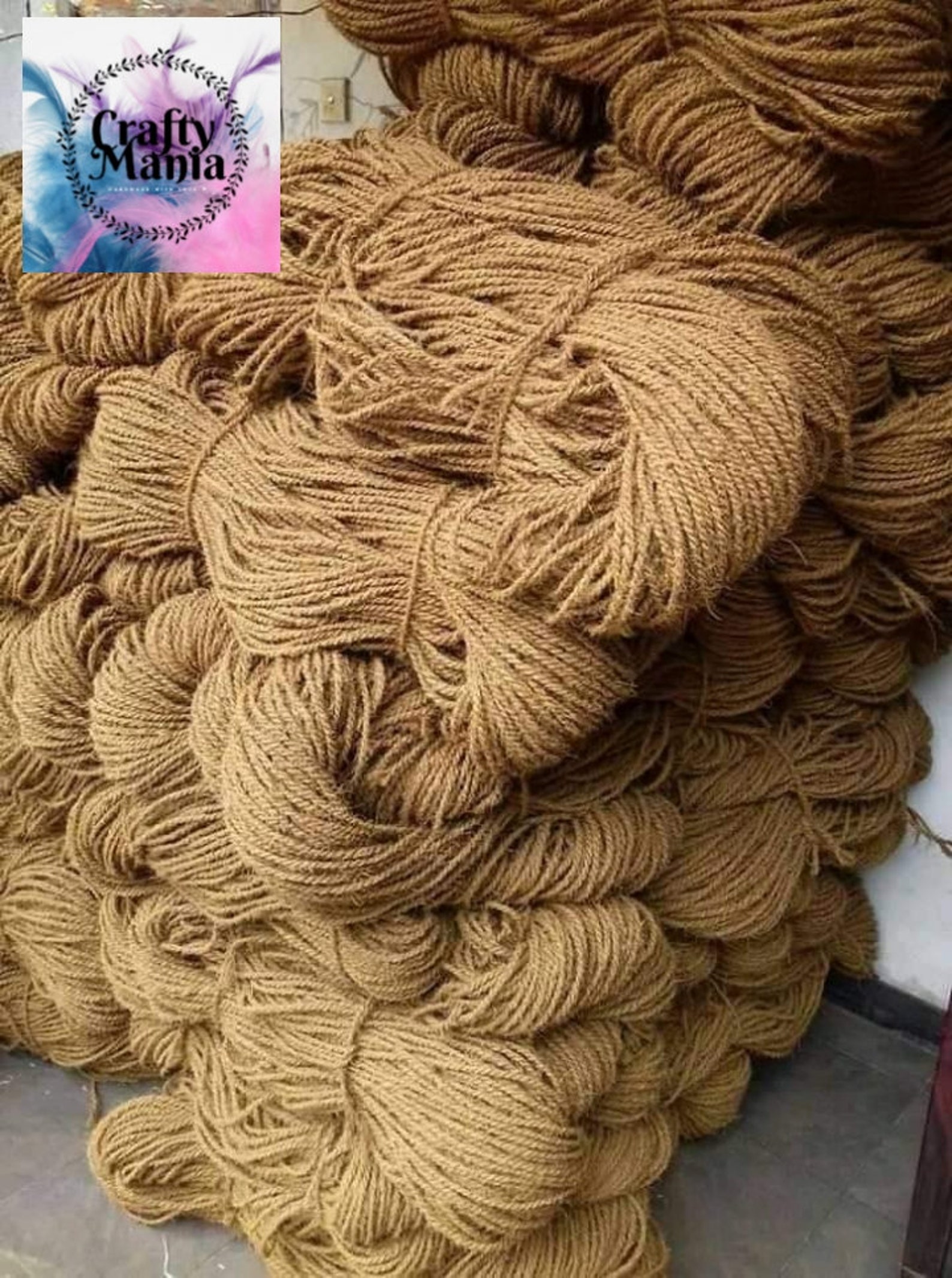 Premium Quality Coconut Handmade Fiber Rope, Natural Coconut Fiber, DIY ...