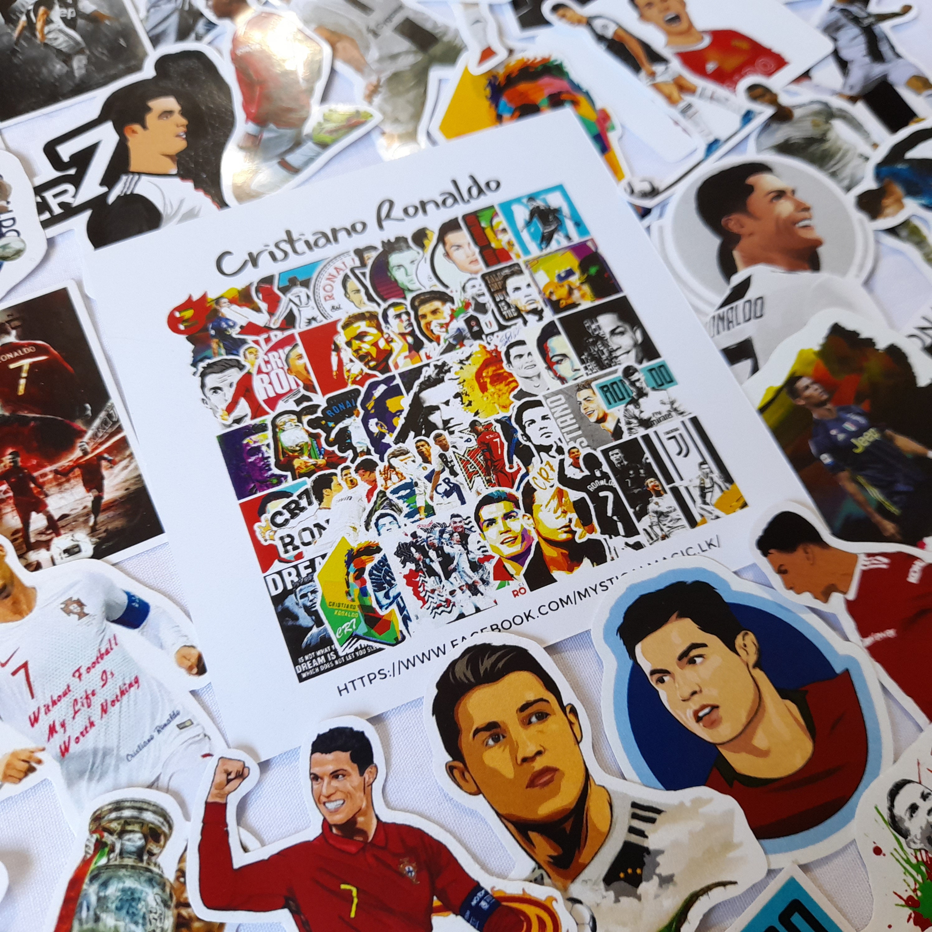 50pcs Cristiano Ronaldo CR7 Football Sticker Pack Premier - Etsy